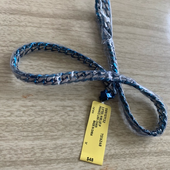 Accessories | Chain Stainless Steel With Blue Tint 24 Inches | Poshmark